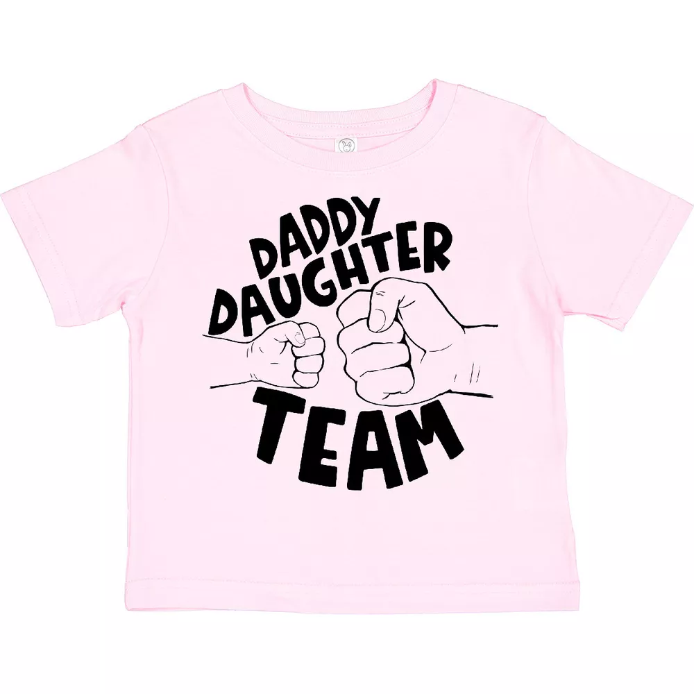 Father'S Day Daddy Daughter Team Parent Child Fist Toddler T-Shirt Dad ...