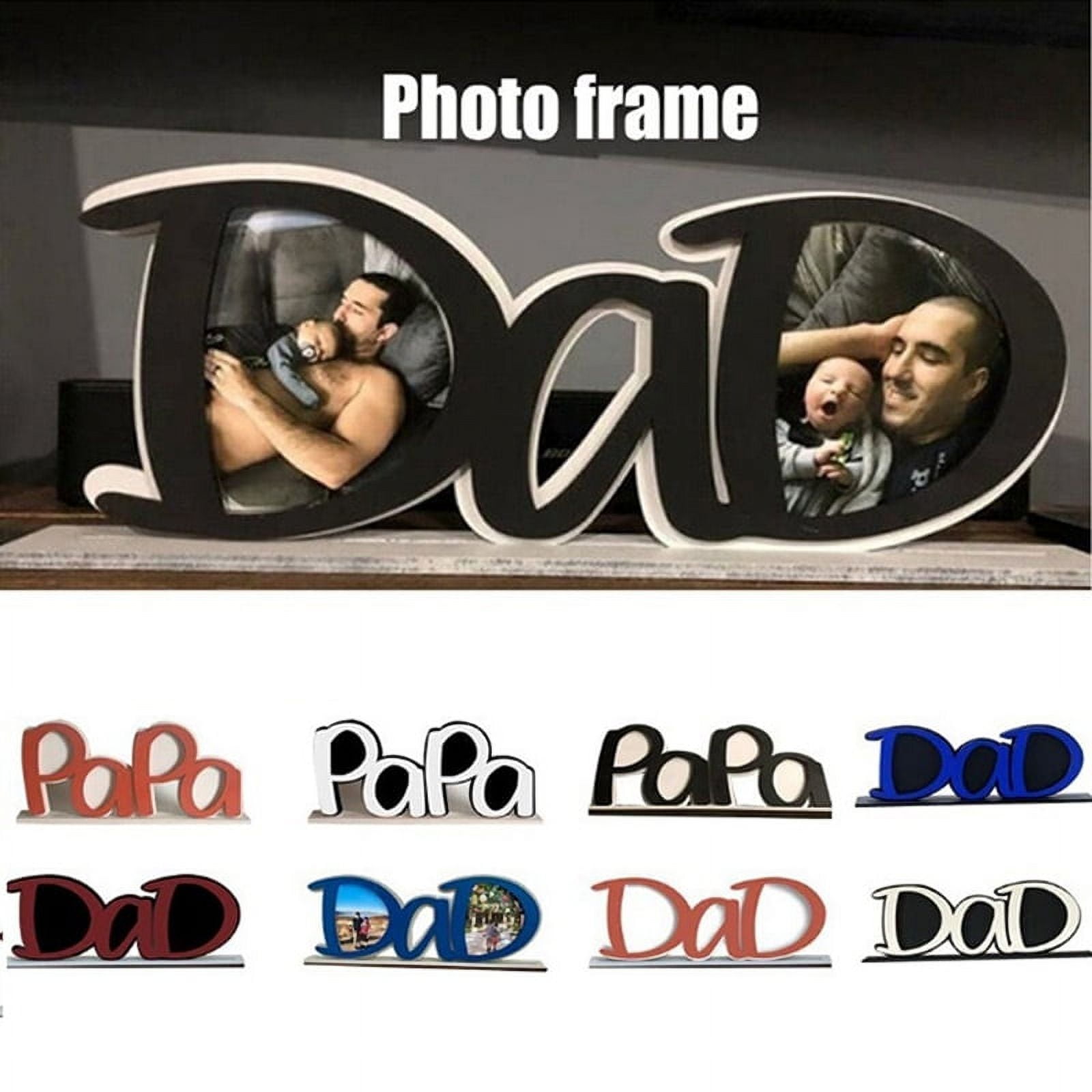 Father'S Day Photo Frames Letter Shape Picture Frame Photo for Father ...