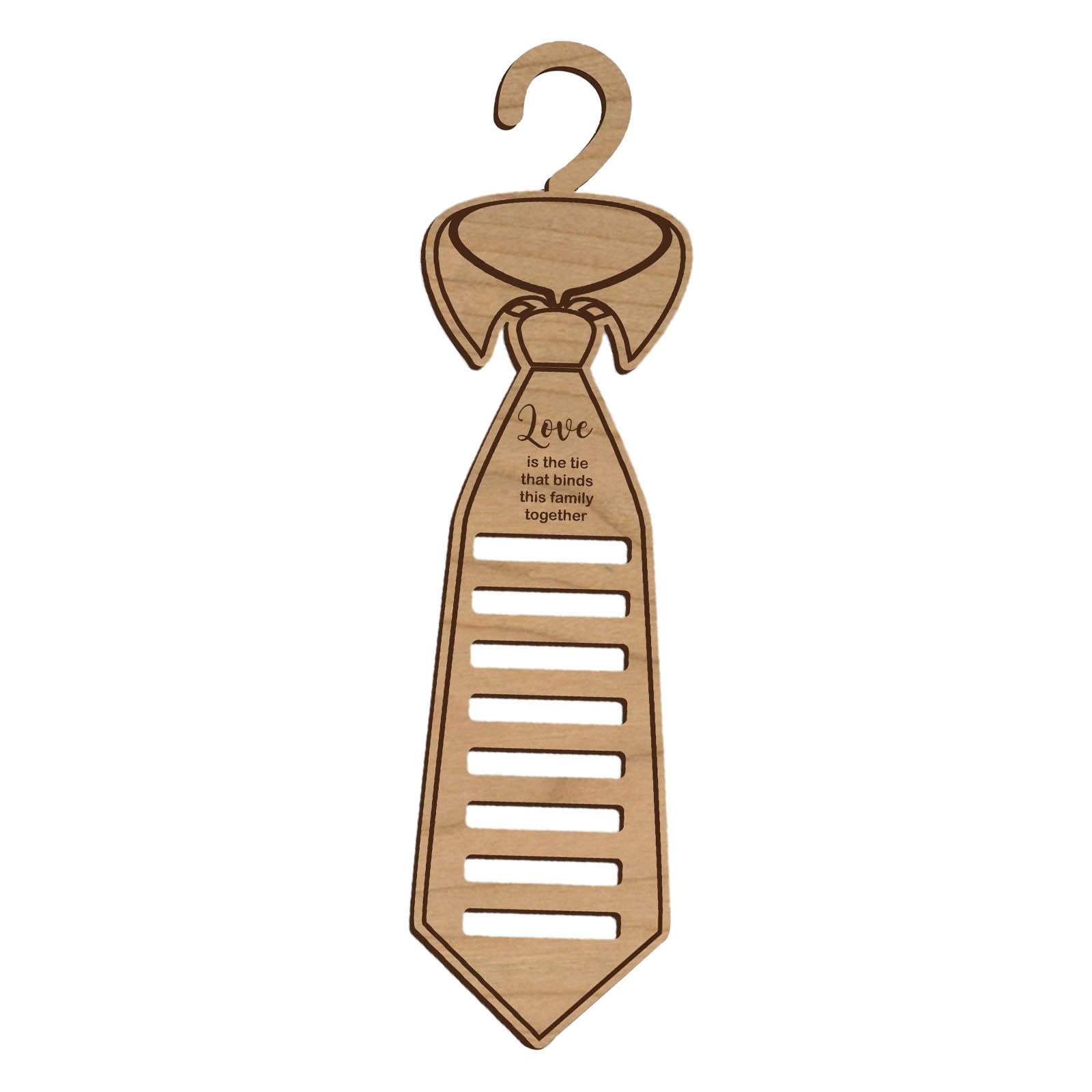 Father'S Day Wooden Tie Rack Crafts Wooden Tie and Belt Space Saving ...