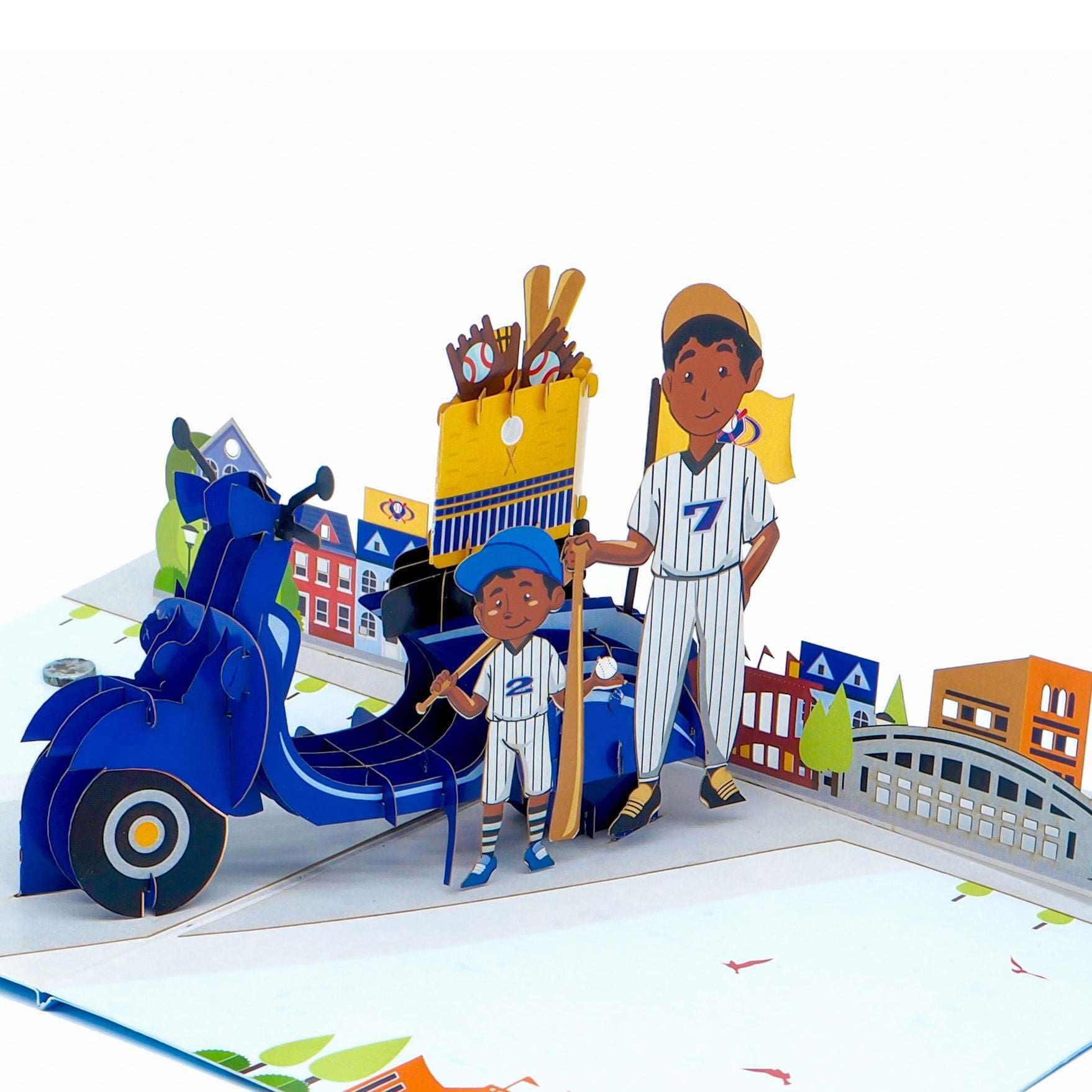 Father Son Baseball Pop Up Card - Walmart.com