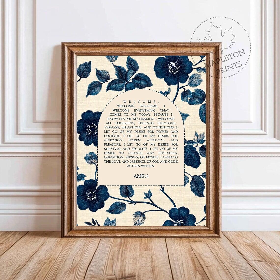 Father Thomas Keating Prayer Print Christian Meditation, Unframed ...