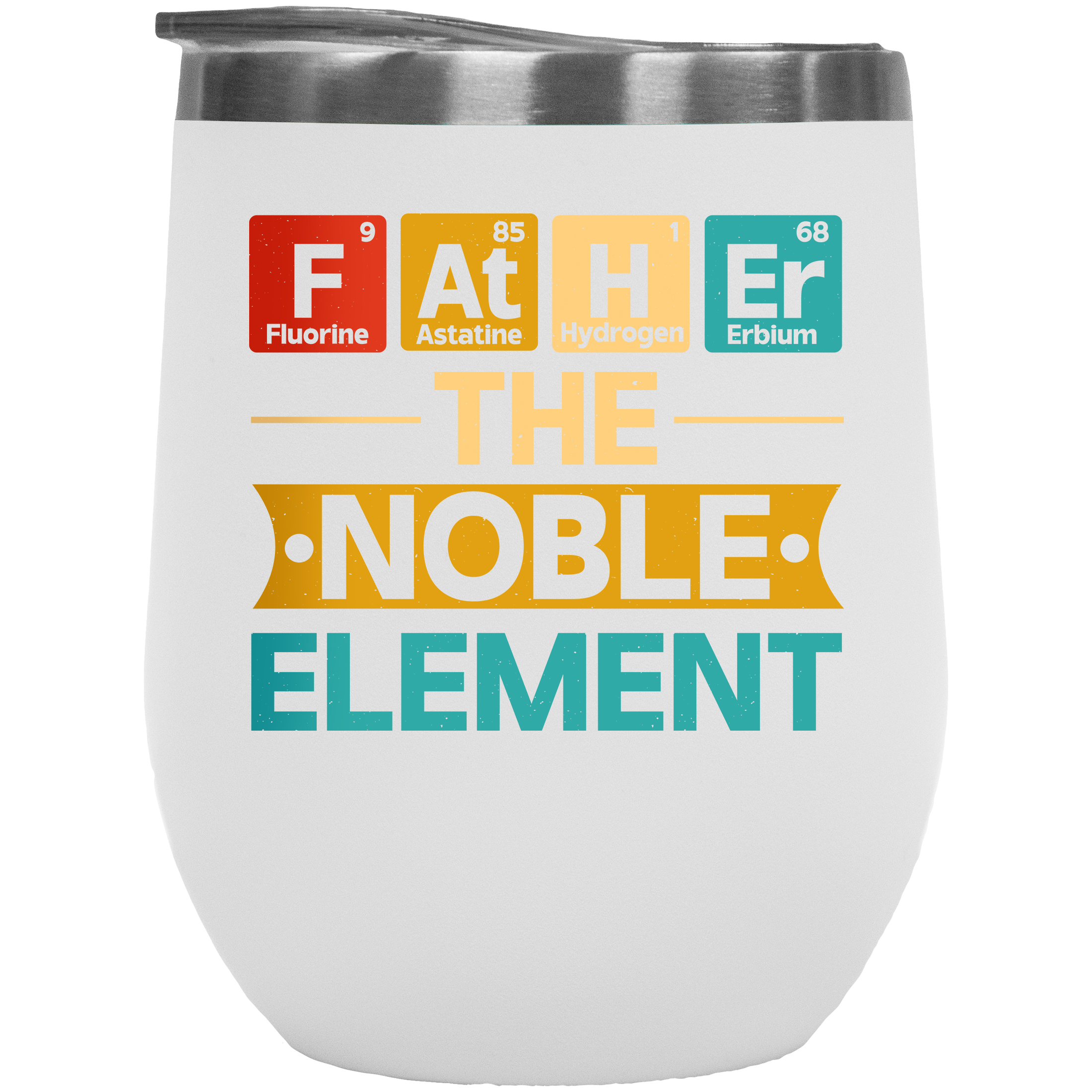 Father in Periodic Table of Elements, Noble Element, Chemist Dad Father ...