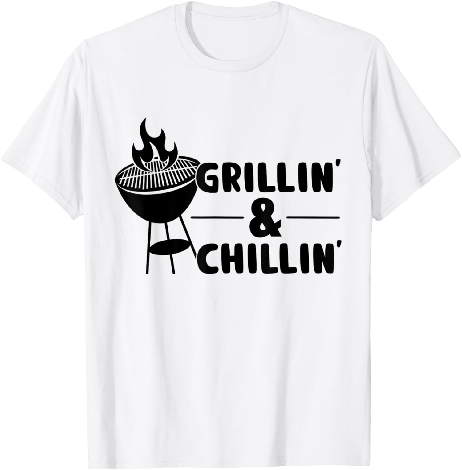 Father's Day BBQ Grillin' and Chillin' Grill T-Shirt - Walmart.com