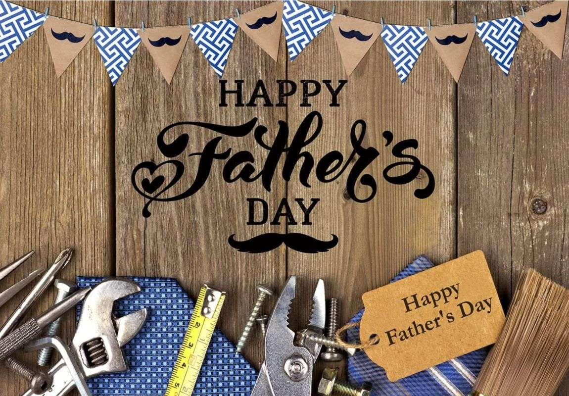 Father's Day Backdrop Happy Father's Day Retro Wood Backdground Party ...
