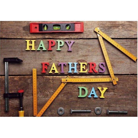 Father's Day Background Fixing Tools Retro Wood Happy Father's Day ...