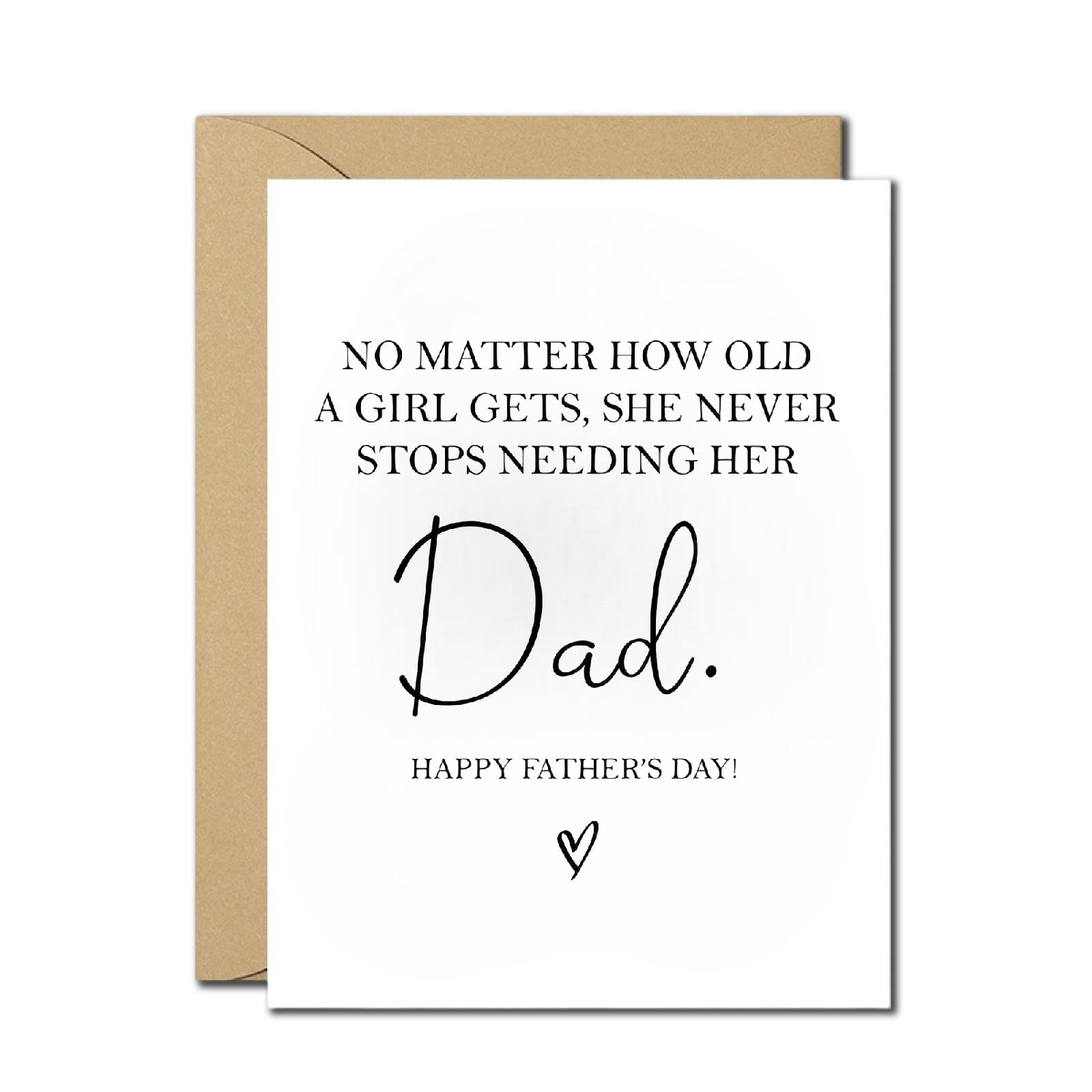 Father’s Day Card from Daughter – No Matter How Old a Girl Gets She ...
