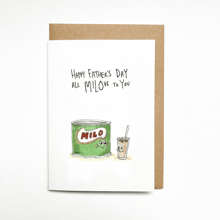 Father’s Day Card with Milo Illustration – “Happy Father’s Day, All ...
