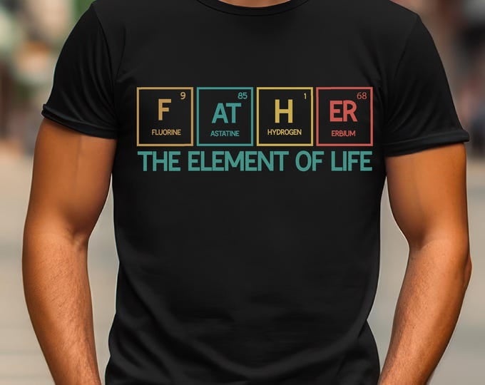 Father's Day Chemistry T-Shirt: Periodic Table Dad - Walmart.com
