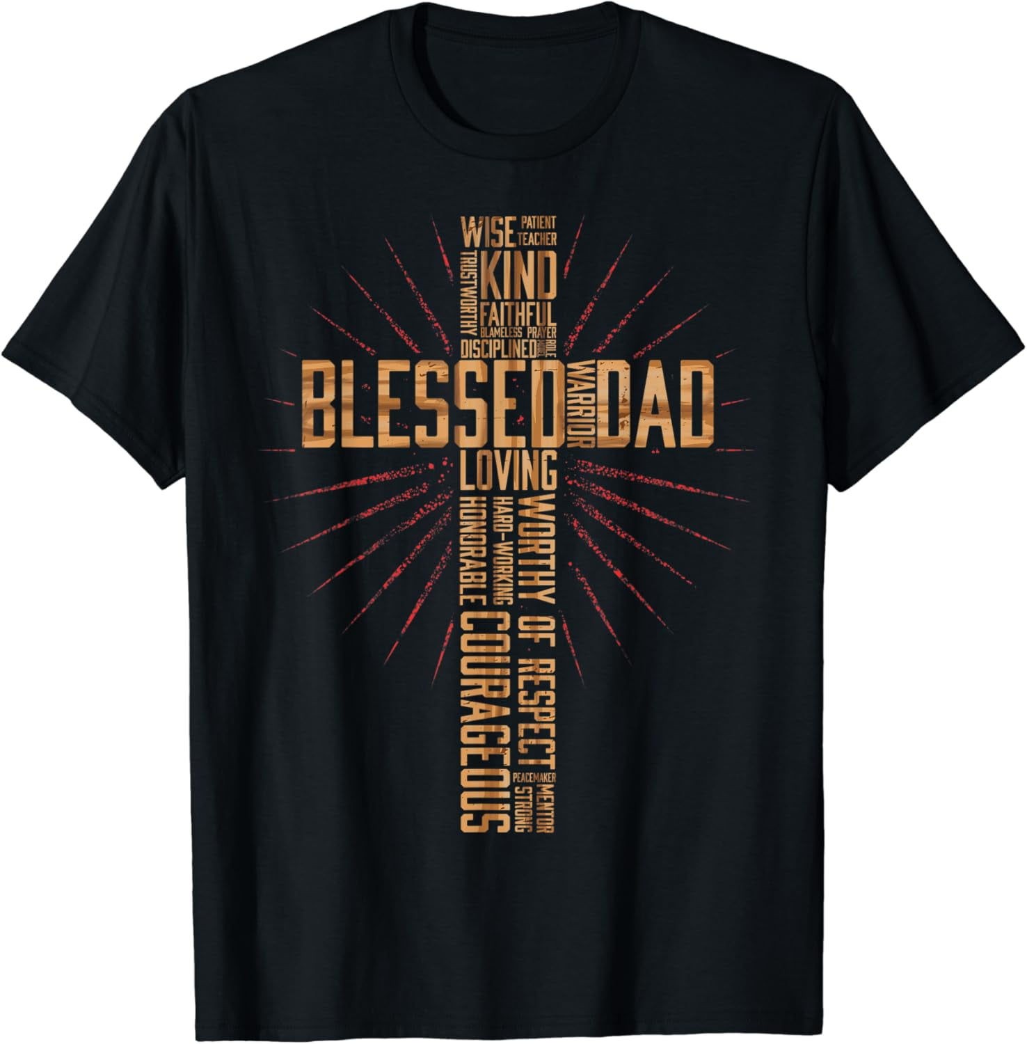 Father's Day Dad Husband Blessed Dad Christian T-Shirt - Walmart.com