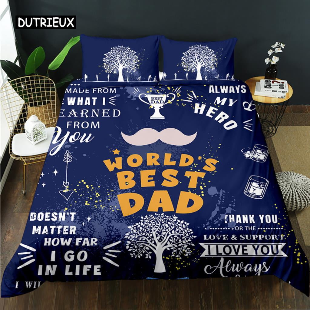 Father's Day Duvet Cover Set Single Double Size Letter To Father ...