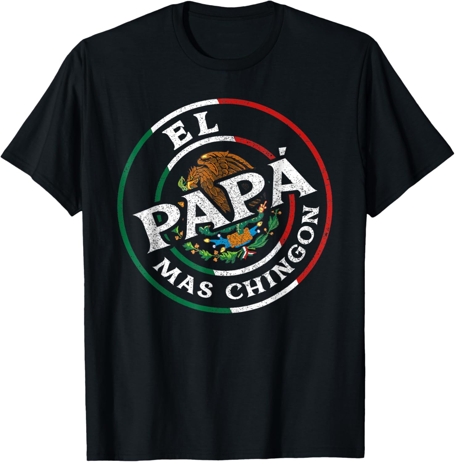 Father's Day El Papa Mas Chingon Funny Mexican Dad Spanish T-Shirt ...