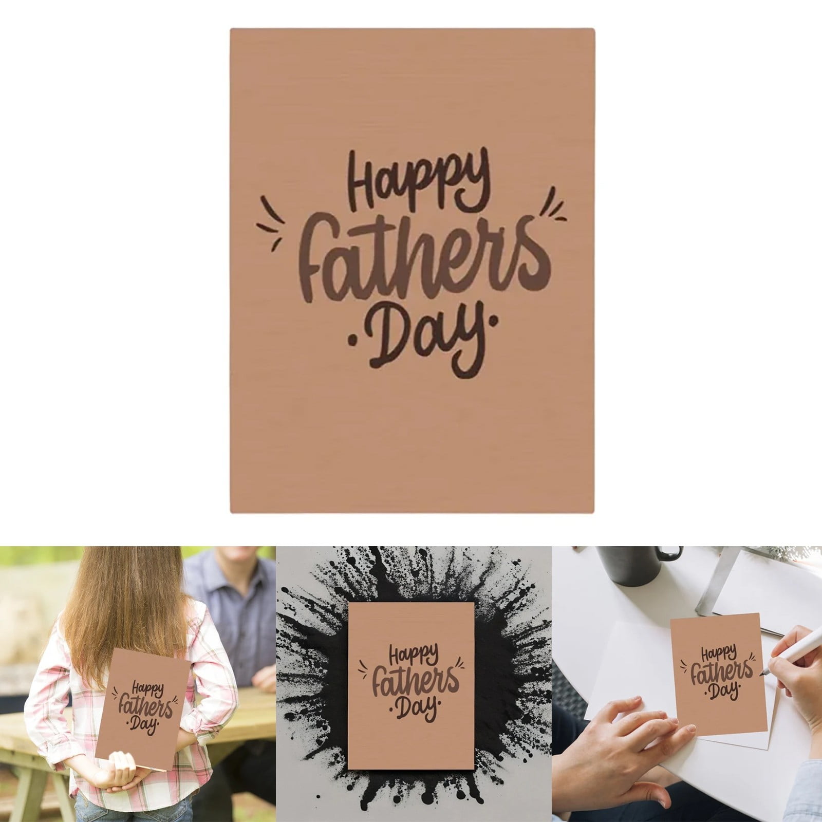 Father's Day Fasheng Card Paper Carving Dad Card Thank You Dad Blessing ...