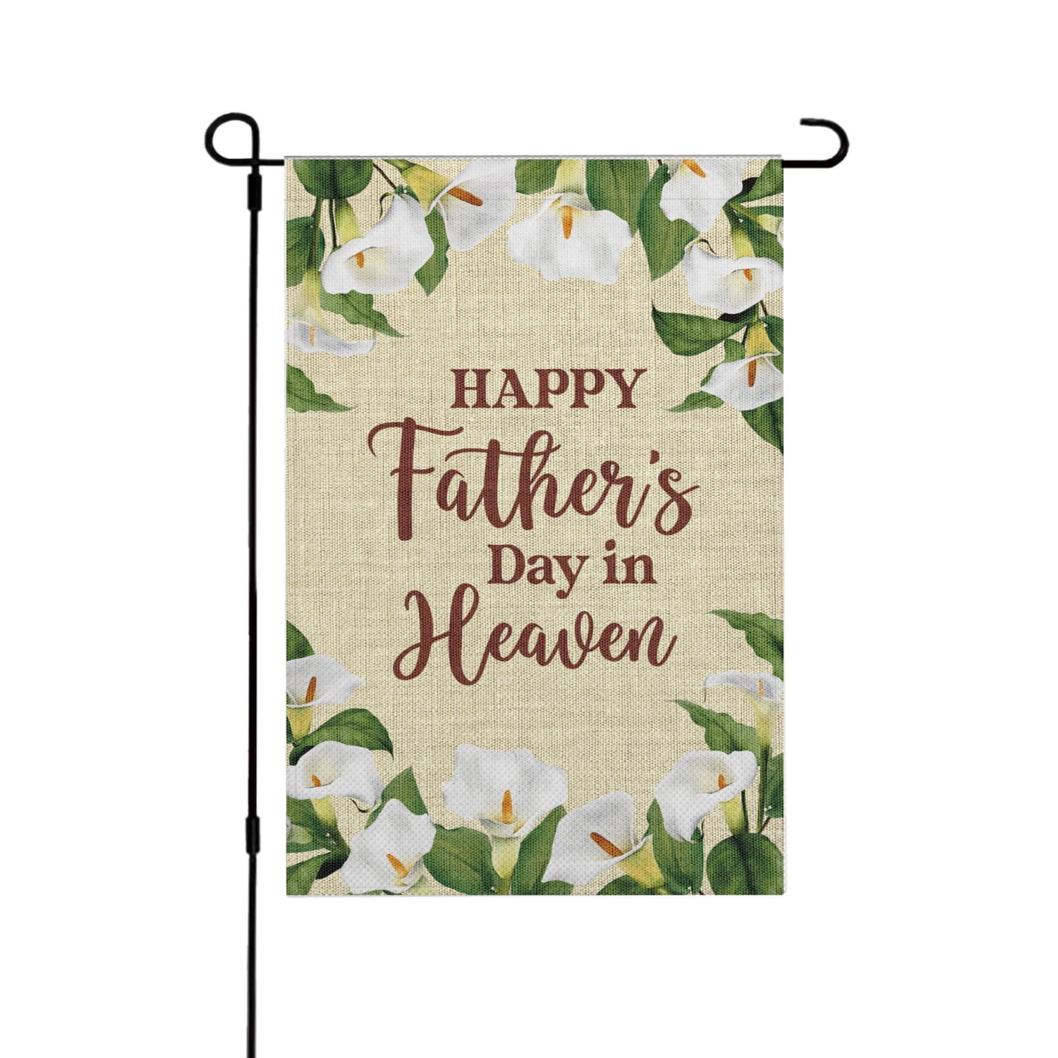 Father’s Day Garden Flag - 12 X 18 Inch Linen Happy Fathers Day In ...