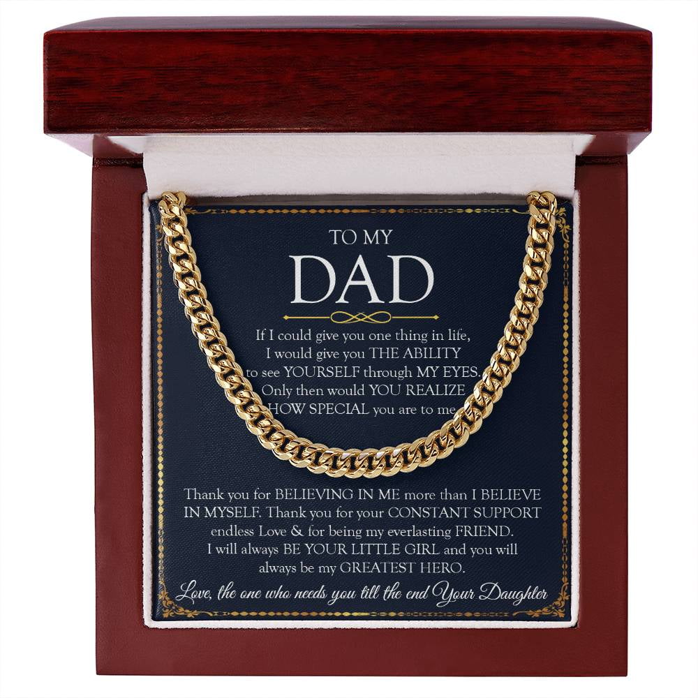Father's Day Gift for Dad, Dad Necklace Gift from Daughter, To My Dad ...