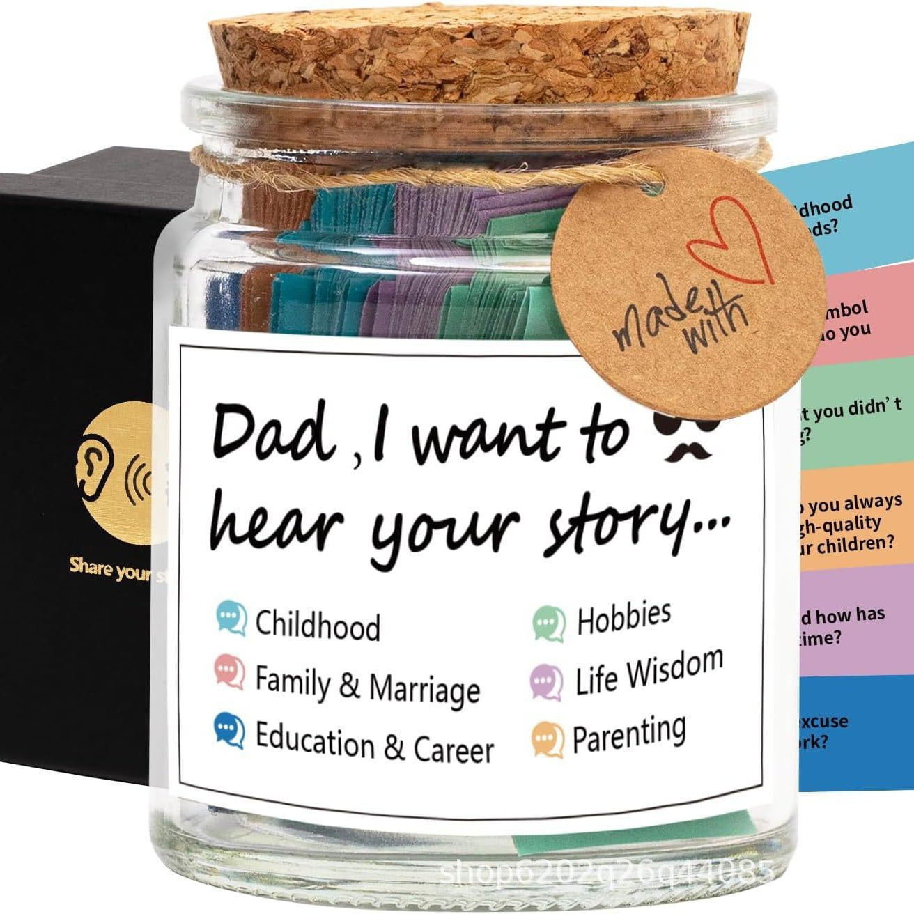 Father's Day Gift, Dad I Want to Hear Your Story Jar,Birthday Gifts for ...
