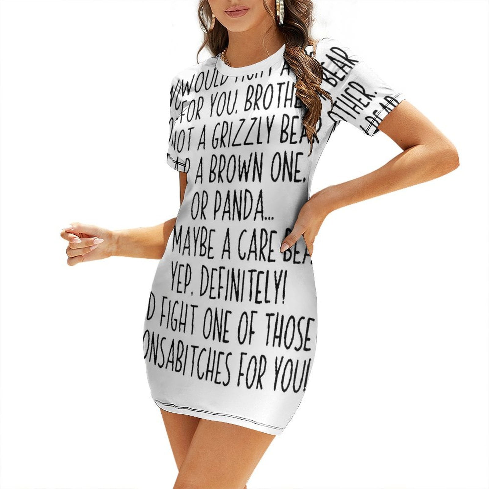 Father's Day Gift Ideas Would Fight A Bear For You Dad Short Dress ...