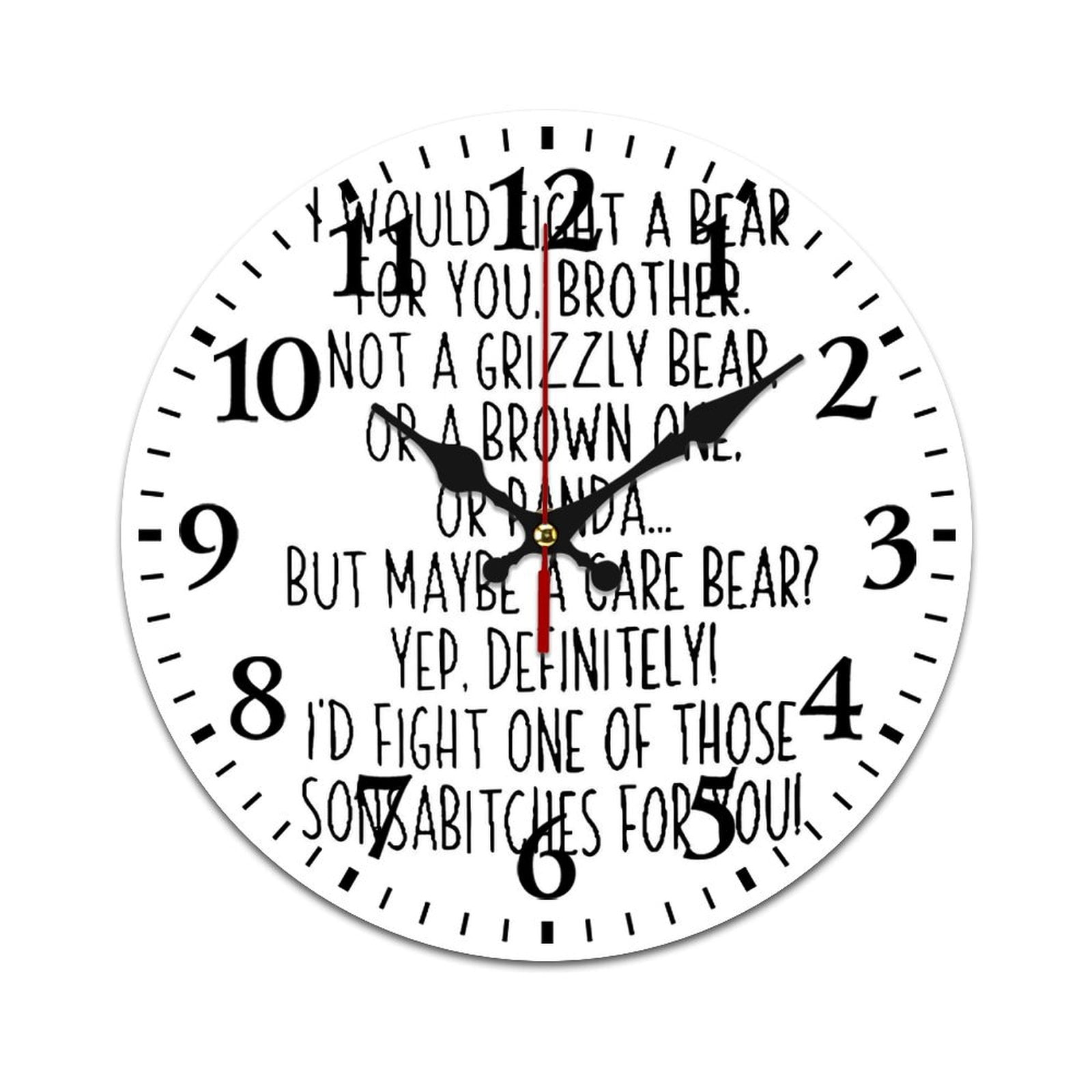 Father's Day Gift Ideas Would Fight A Bear For You Dad Wall Clock ...