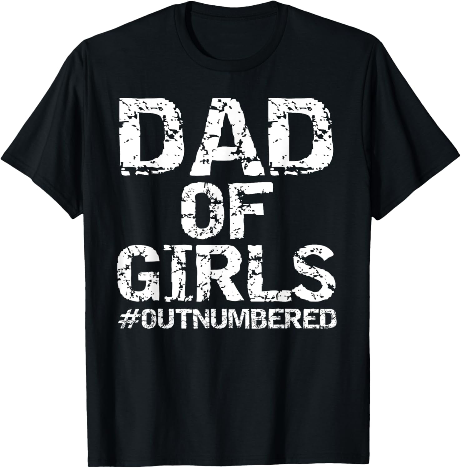 Father's Day Gift from Daughters Dad of Girls #Outnumbered Premium T ...