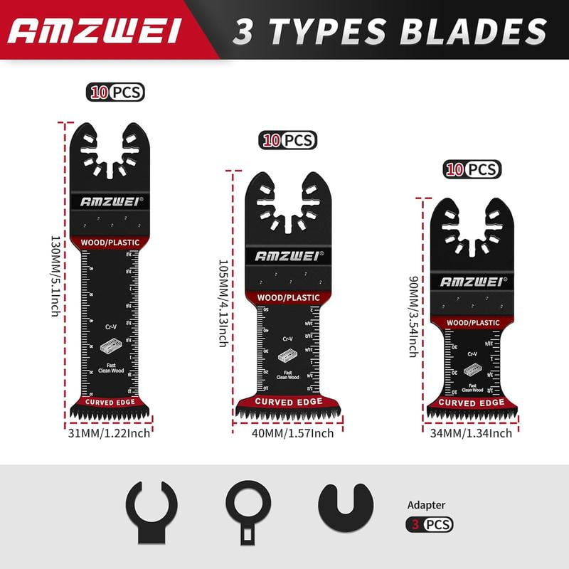 Father's Day Gifts 30PCS Japanese Teeth Oscillating Tool Blade, CRV ...