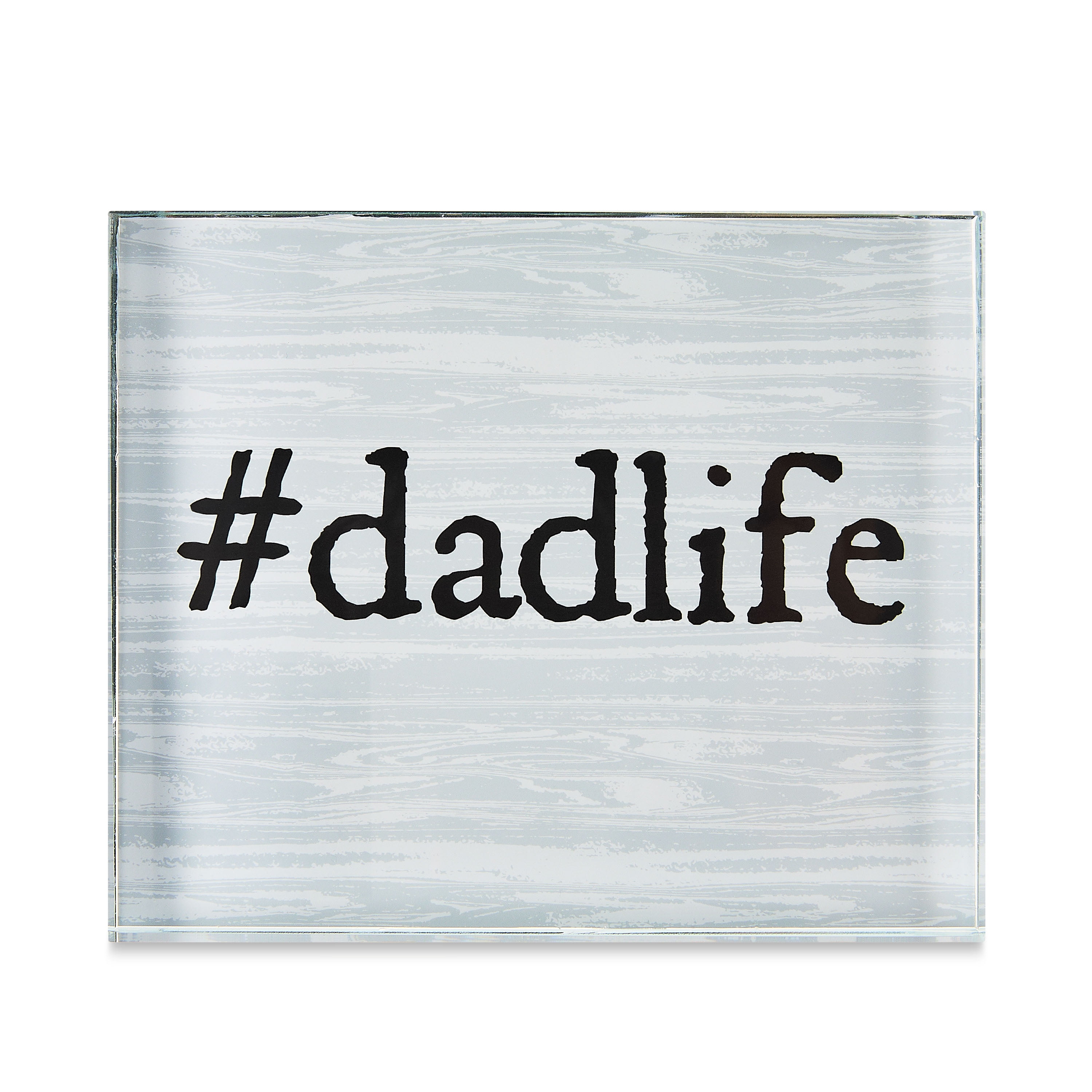 Way To Celebrate #dadlife Father's Day Glass Desk Sign - Walmart.com