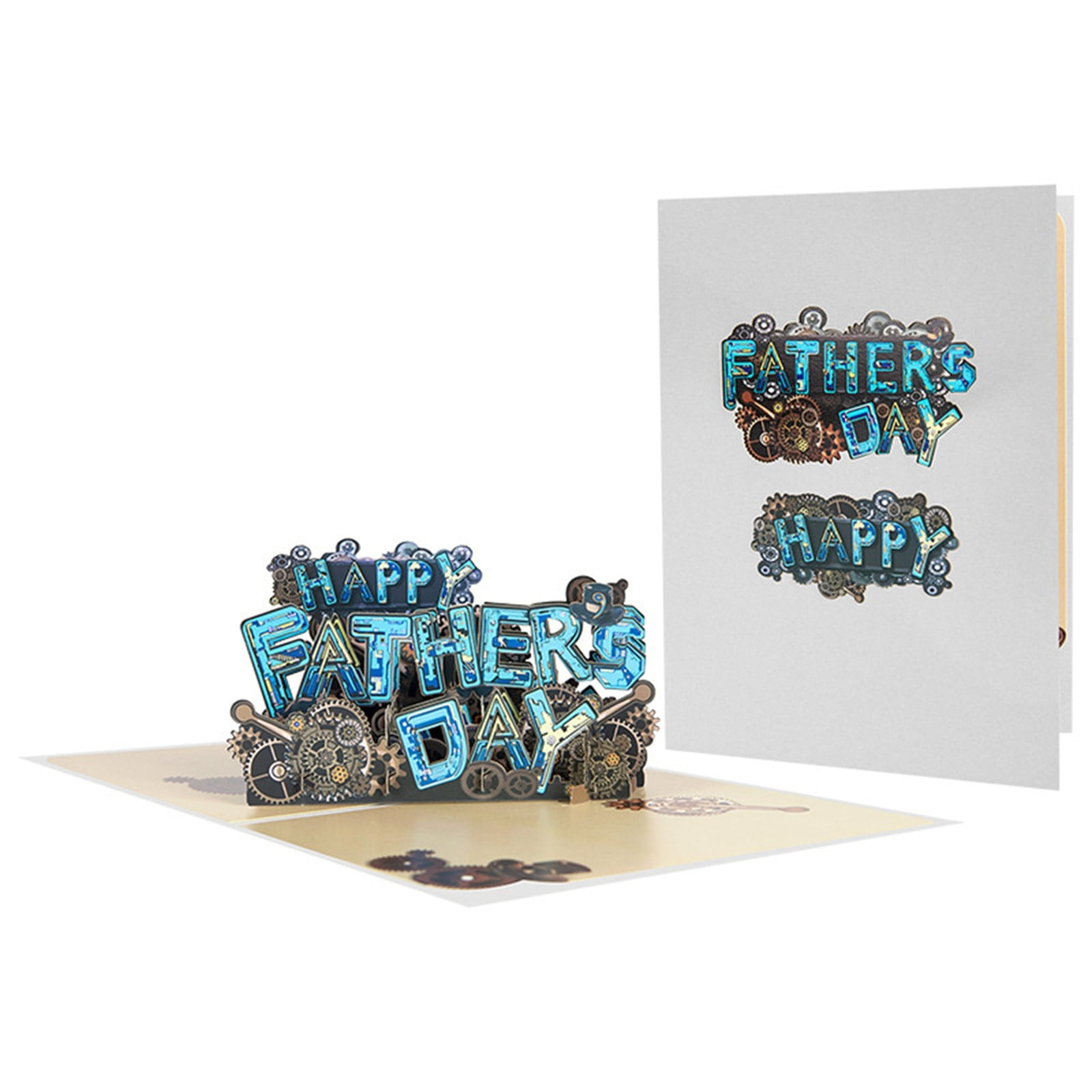 Father's Day Greeting Card Mecha Paper Sculpture DAD Three Farewell ...