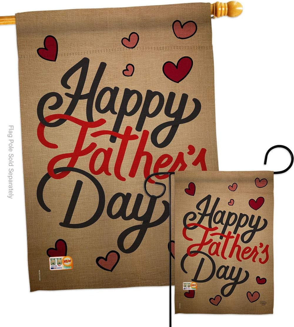 Father's Day Happy Garden House Flags Set Family Dad Daddy Papa Grandpa ...