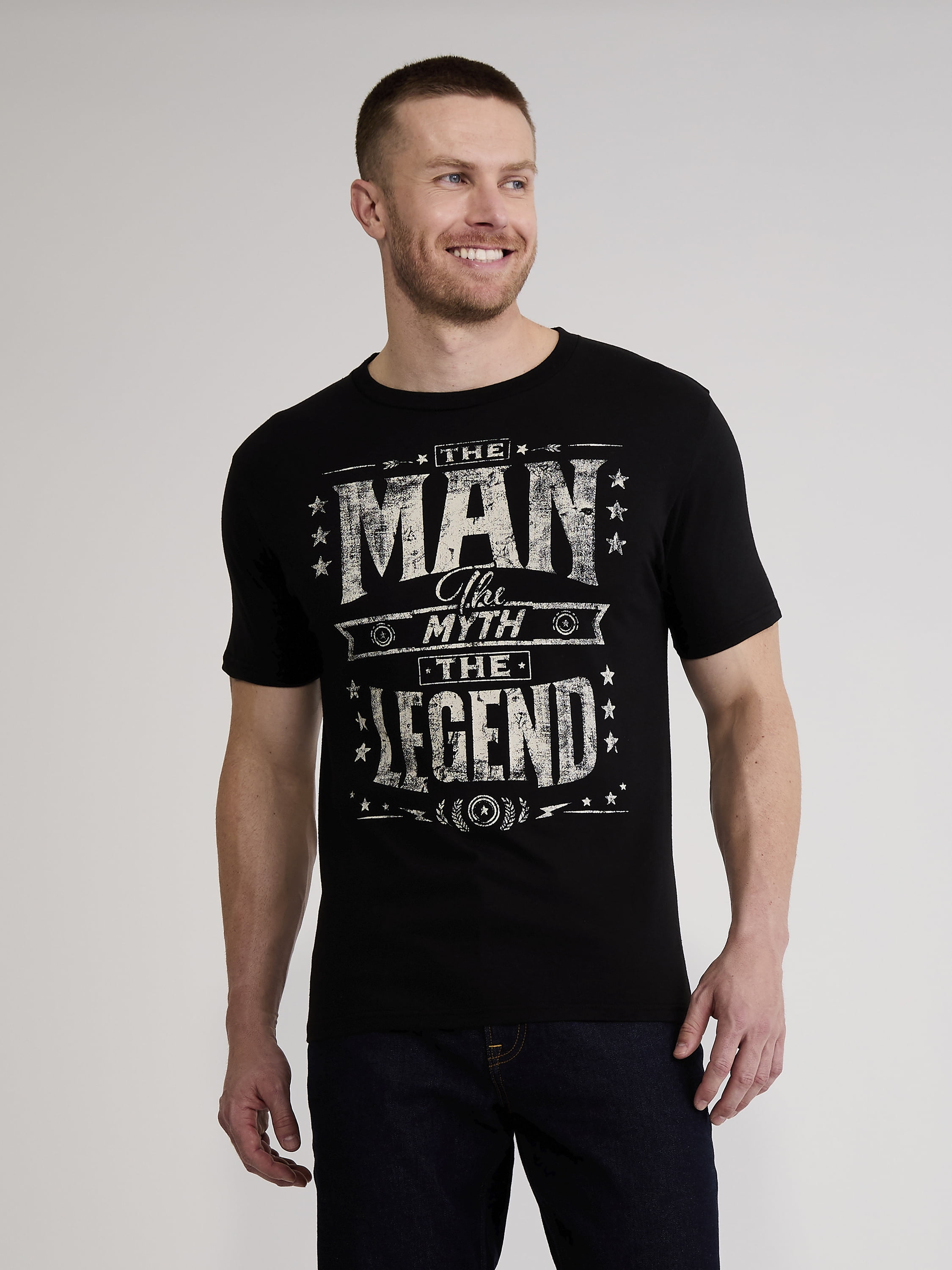 Men's and Big Men's Father's Day Man Myth Legend Graphic Tee Shirt from ...