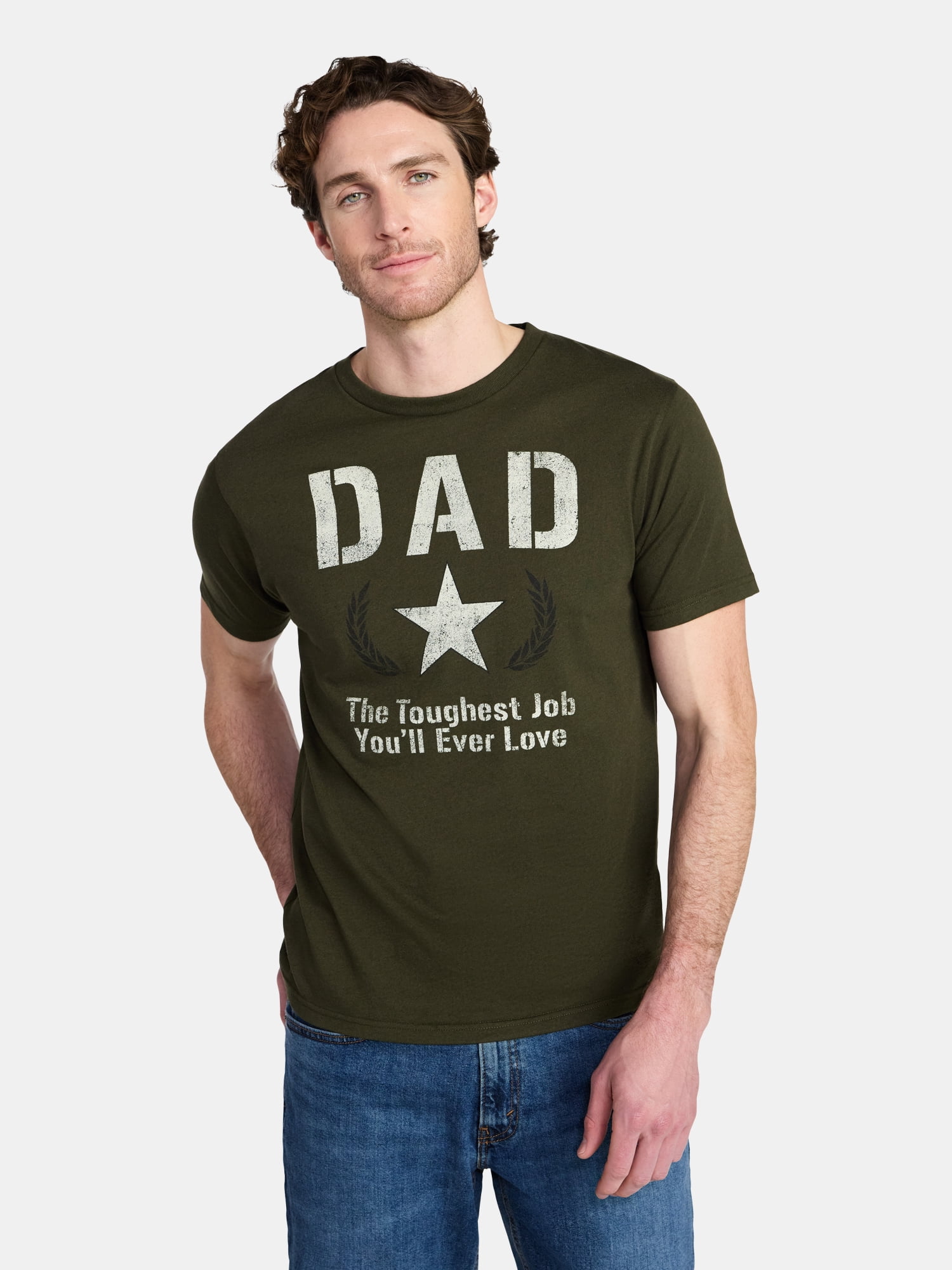 Father's Day Men's Army Ranger Dad Graphic Tee by Way to Celebrate ...