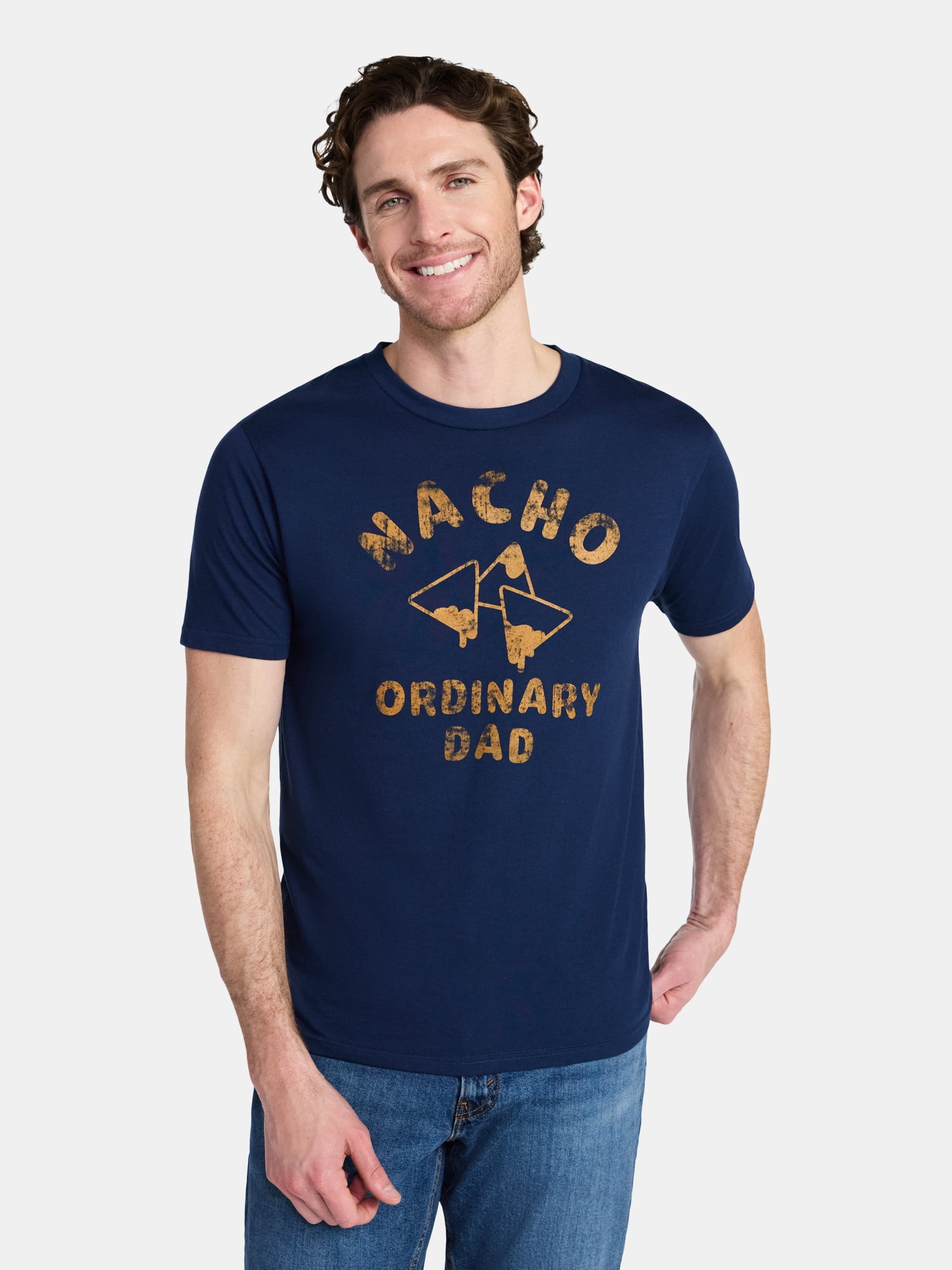 Father's Day Men's Nacho Ordinary Dad Graphic Tee by Way to Celebrate ...