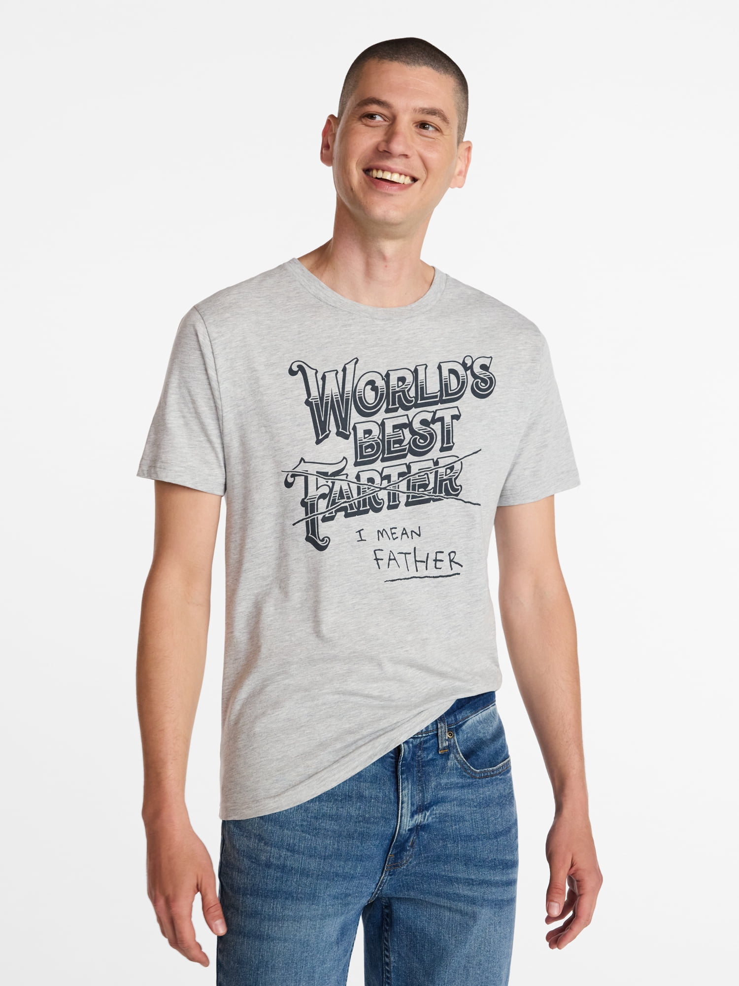 Father's Day Men's WBF1 Color Graphic Tee by Way to Celebrate, Sizes XS ...