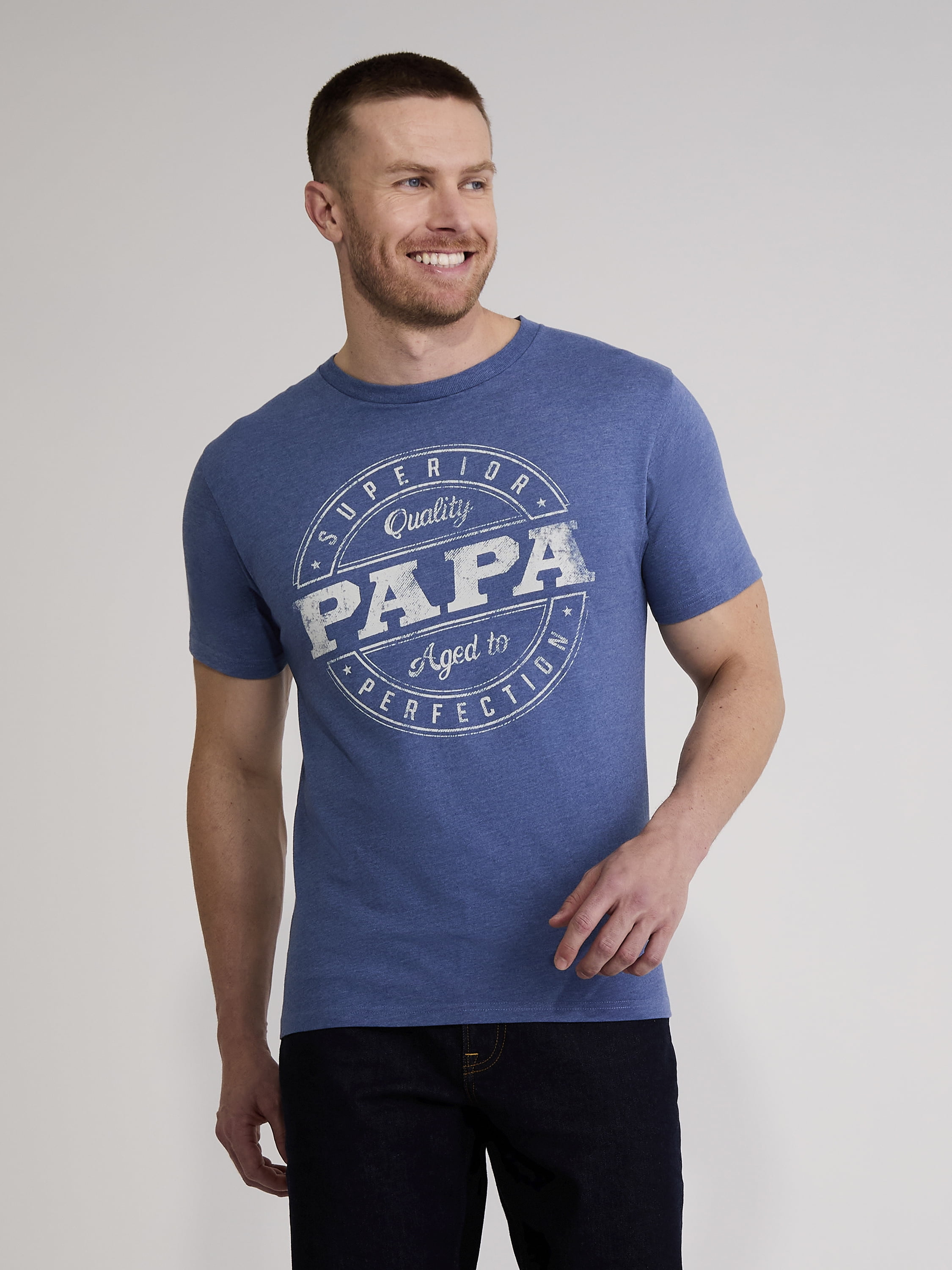 Way To Celebrate Men's Father's Day Graphic T-Shirt from S to 3XL with Crewneck and Soft Cotton ...