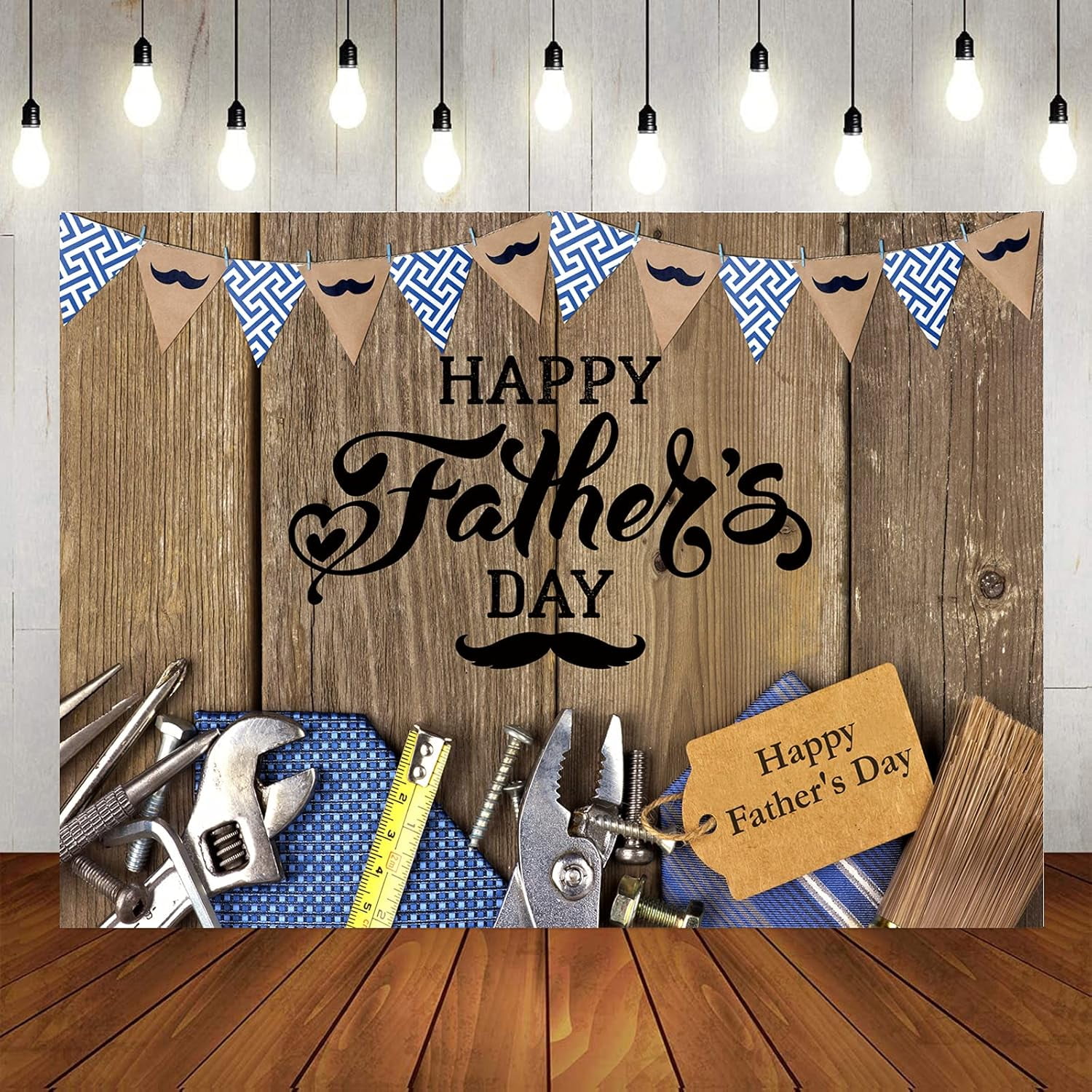 Father's Day Photography Backdrop Father's Day I Iove Dad Decoration ...