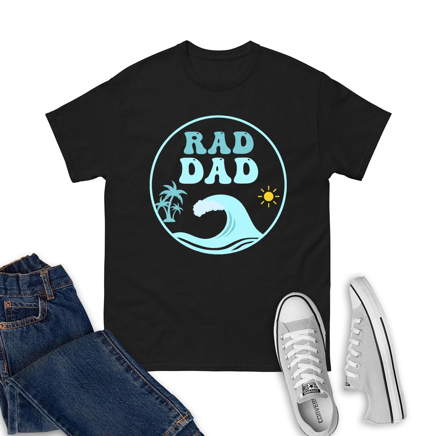 Father's Day Rad Dad The Big One 1st Birthday Surf Family Matching T ...