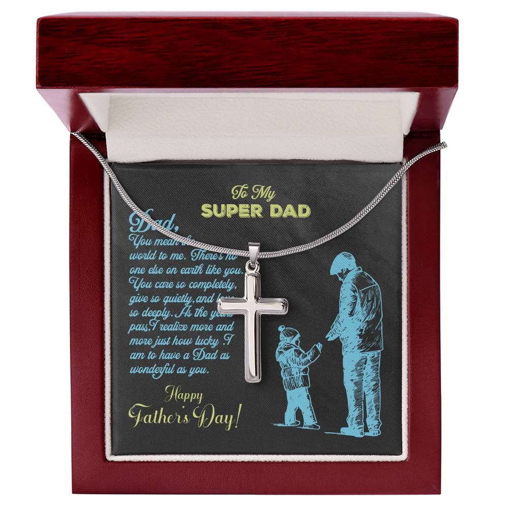 Father's Day Special Super DAD Edition - Artisan Cross Necklace - Gift ...