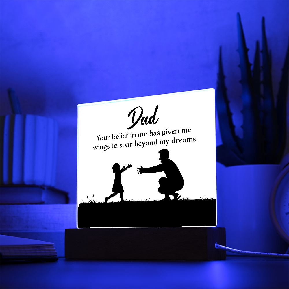 Father's Day Square Acrylic Plaque - Walmart.com