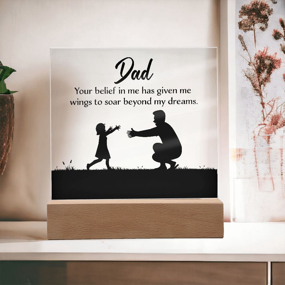 Father's Day Square Acrylic Plaque - Walmart.com