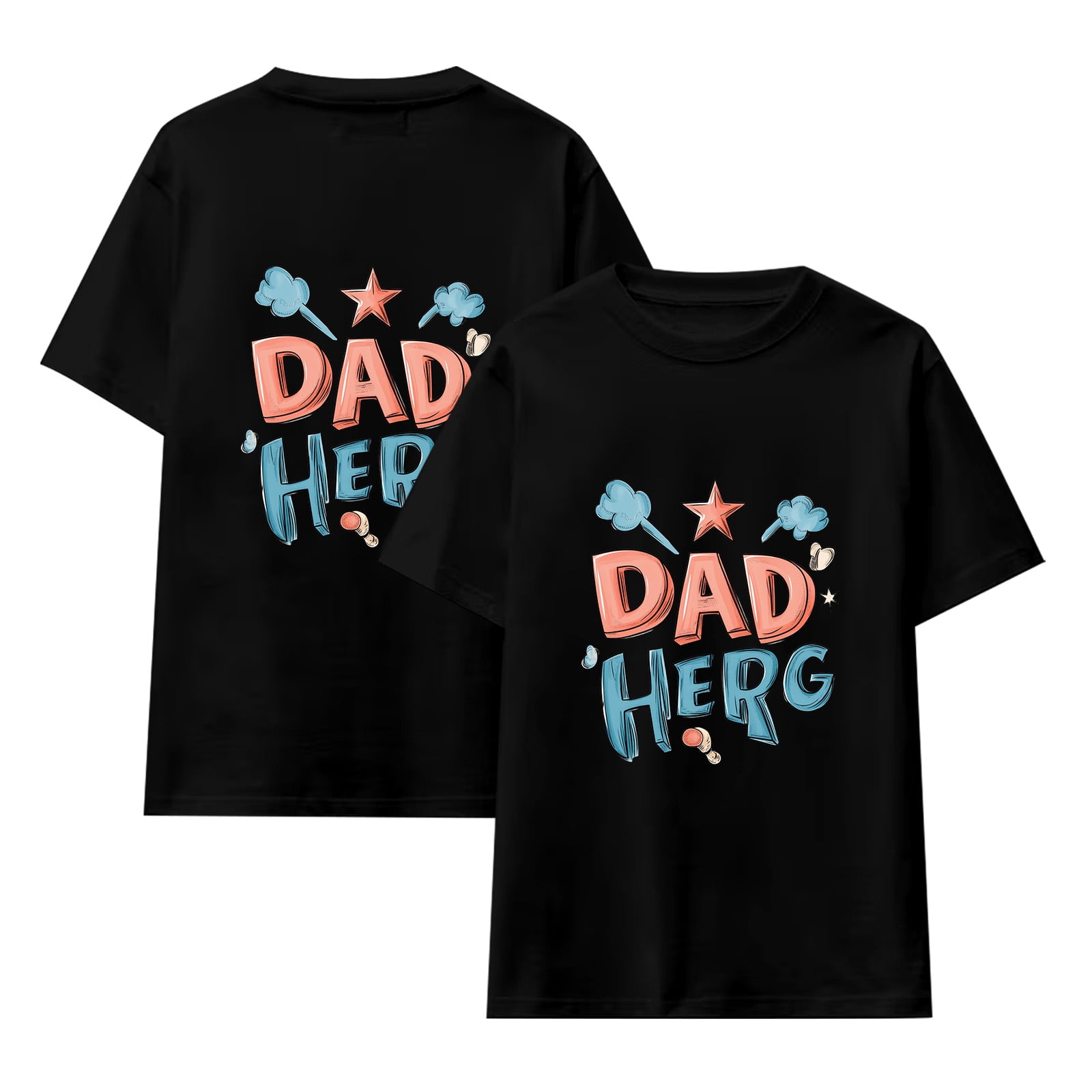 Father's Day Super Dad Men's and Big Men's Graphic Tee from Yerwa, Cool T shirt - Walmart.com