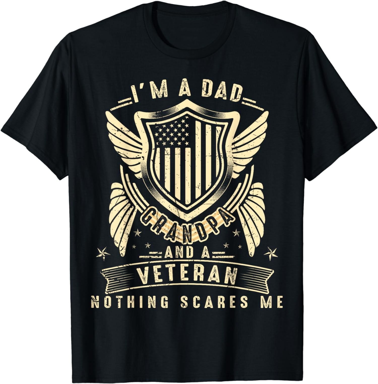 Father's Day - Veterans Day- I'm a Dad Grandpa and a Veteran T-Shirt ...