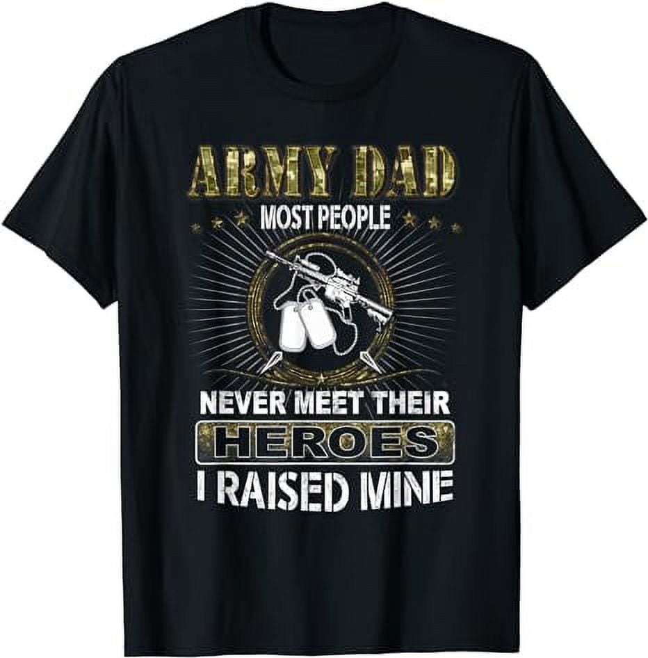 Fathers Day Army Dad Men Gift T-Shirt - Walmart.com