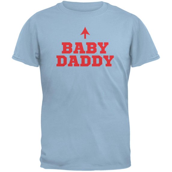 Fathers Day - Baby Daddy Light Blue Adult T-Shirt - Medium - Walmart.com