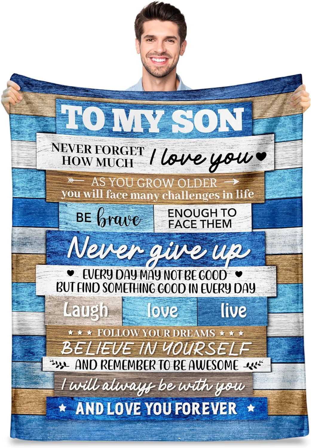 Fathers Day Blanket Gifts for Dad, Cool Dad Gifts, Best Dad Ever Gifts ...