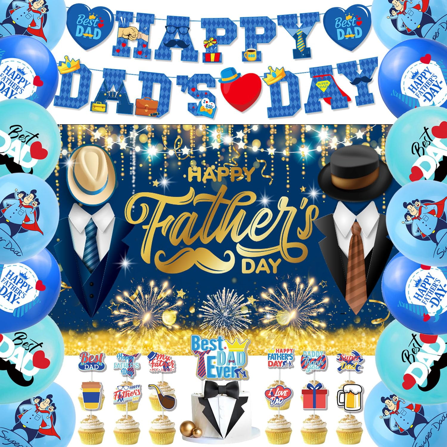 Fathers Day Decorations for YPF5 Party, Happy Fathers Day Party ...