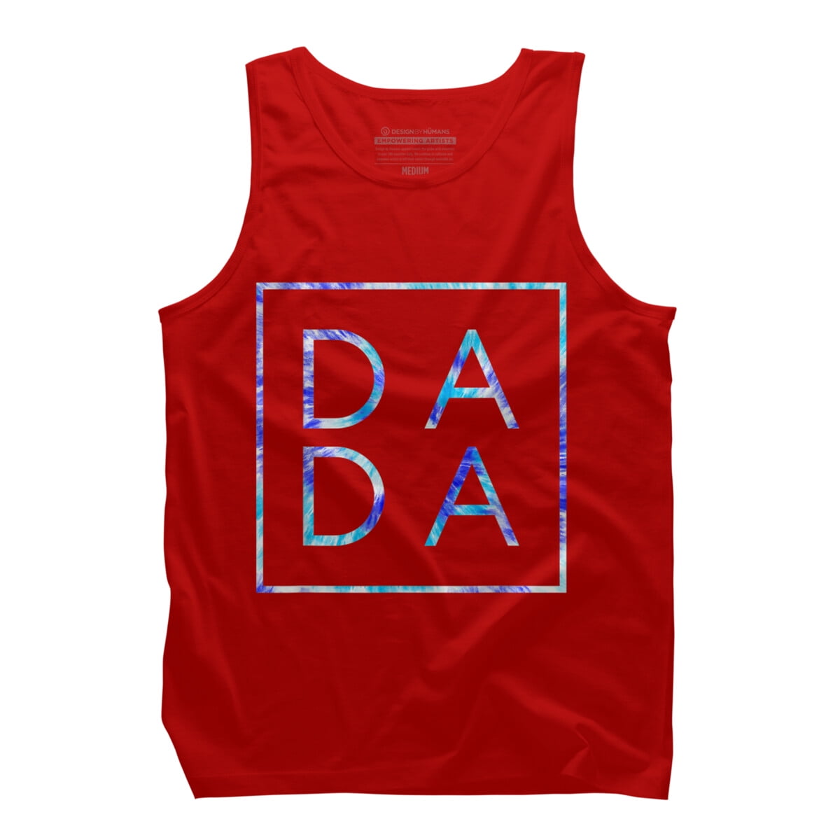 Fathers Day For New Dad Papa Grandpa - Dada Square Tie Dye Mens Red ...