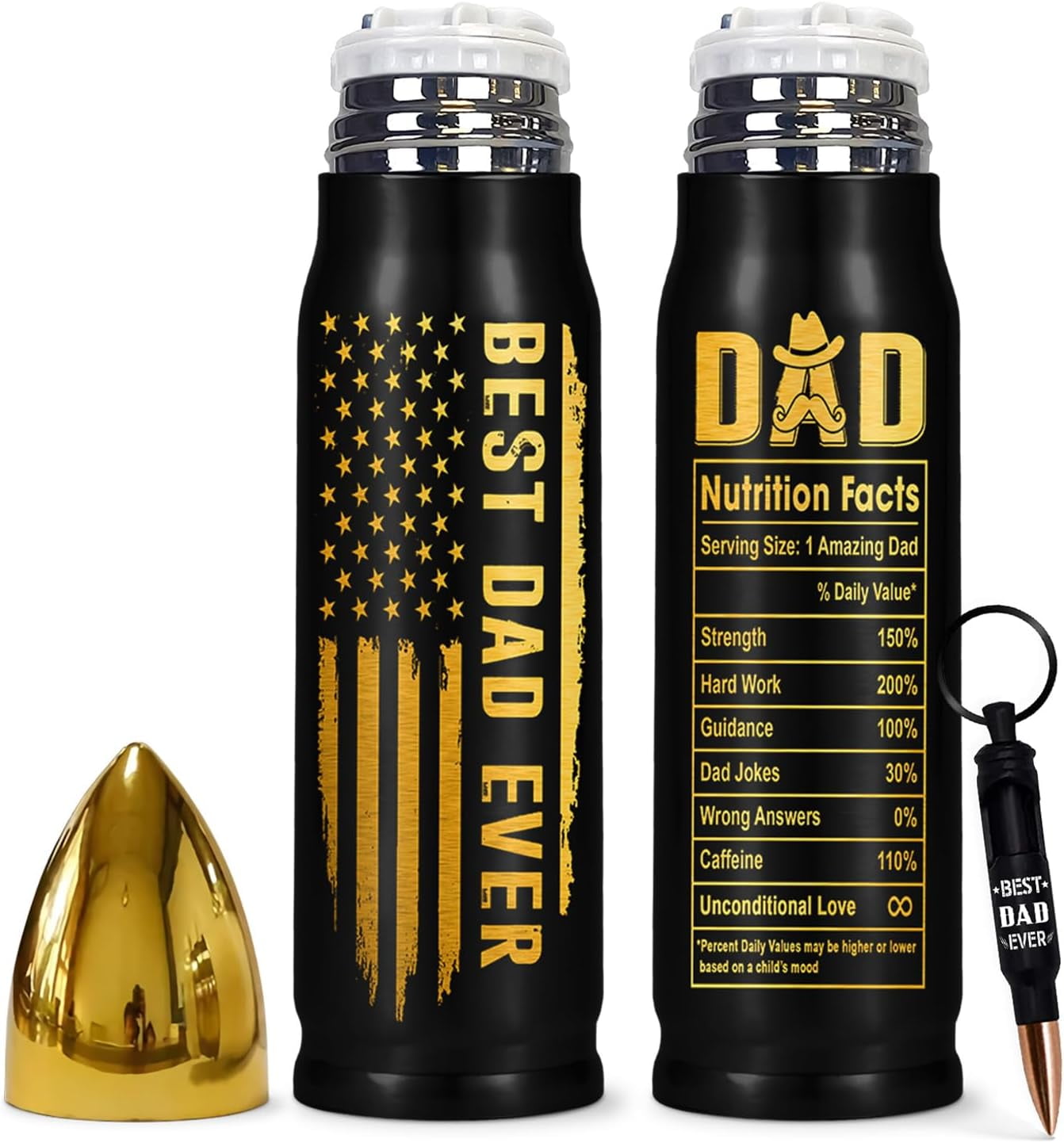 Koesnbre Fathers Day Gifts Tumbler, 17 oz Insulated Stainless Steel ...