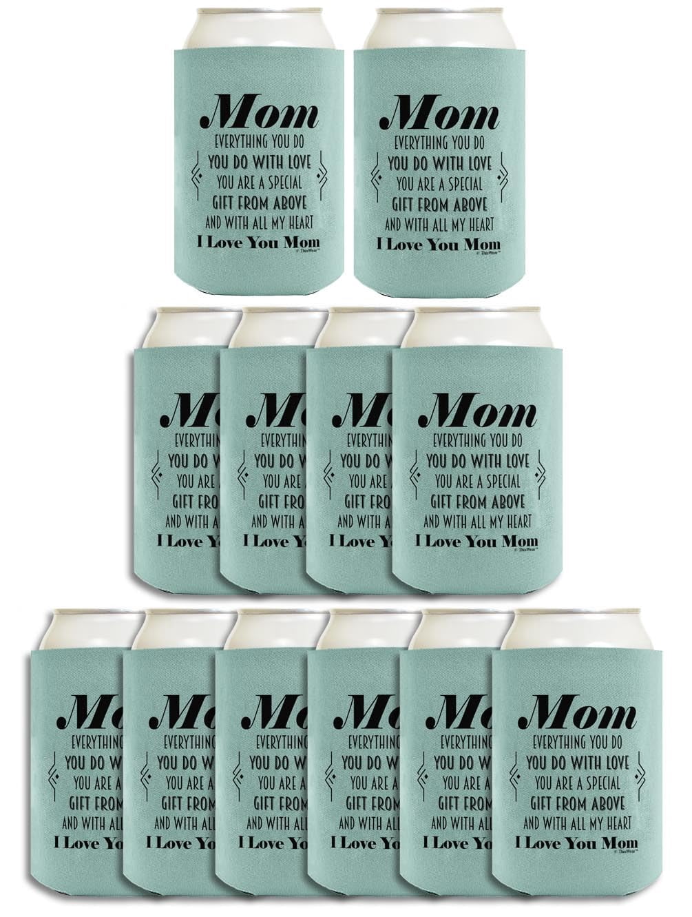 Fathers Day Gift For Step Dad Remember Bon-s Dad I Love You 12-Pack Can ...