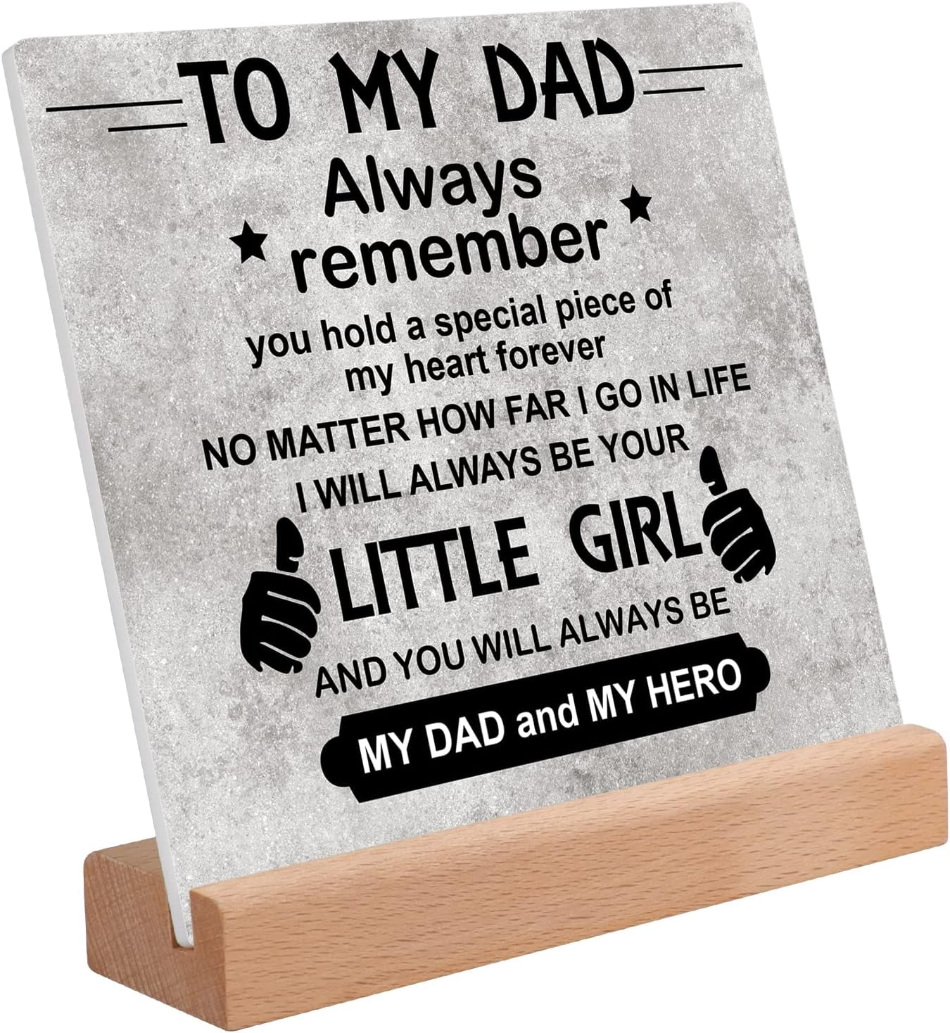 Fathers Day Gift For Dad, Fathers Day Gift From Daughter Acrylic Plaque ...