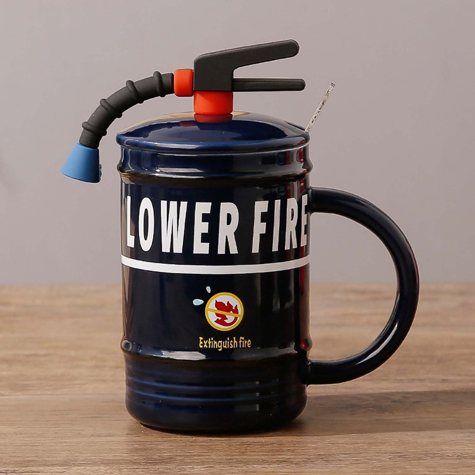 Fathers Day Gifts Fire Extinguisher Ceramic Mug Funny Fire Extinguisher ...