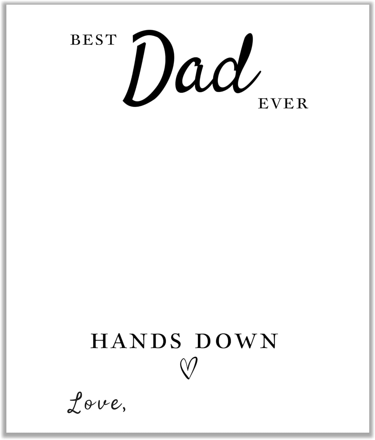 Fathers Day Handprint Gift, Best Dad Ever Hands Down Handprint Craft ...