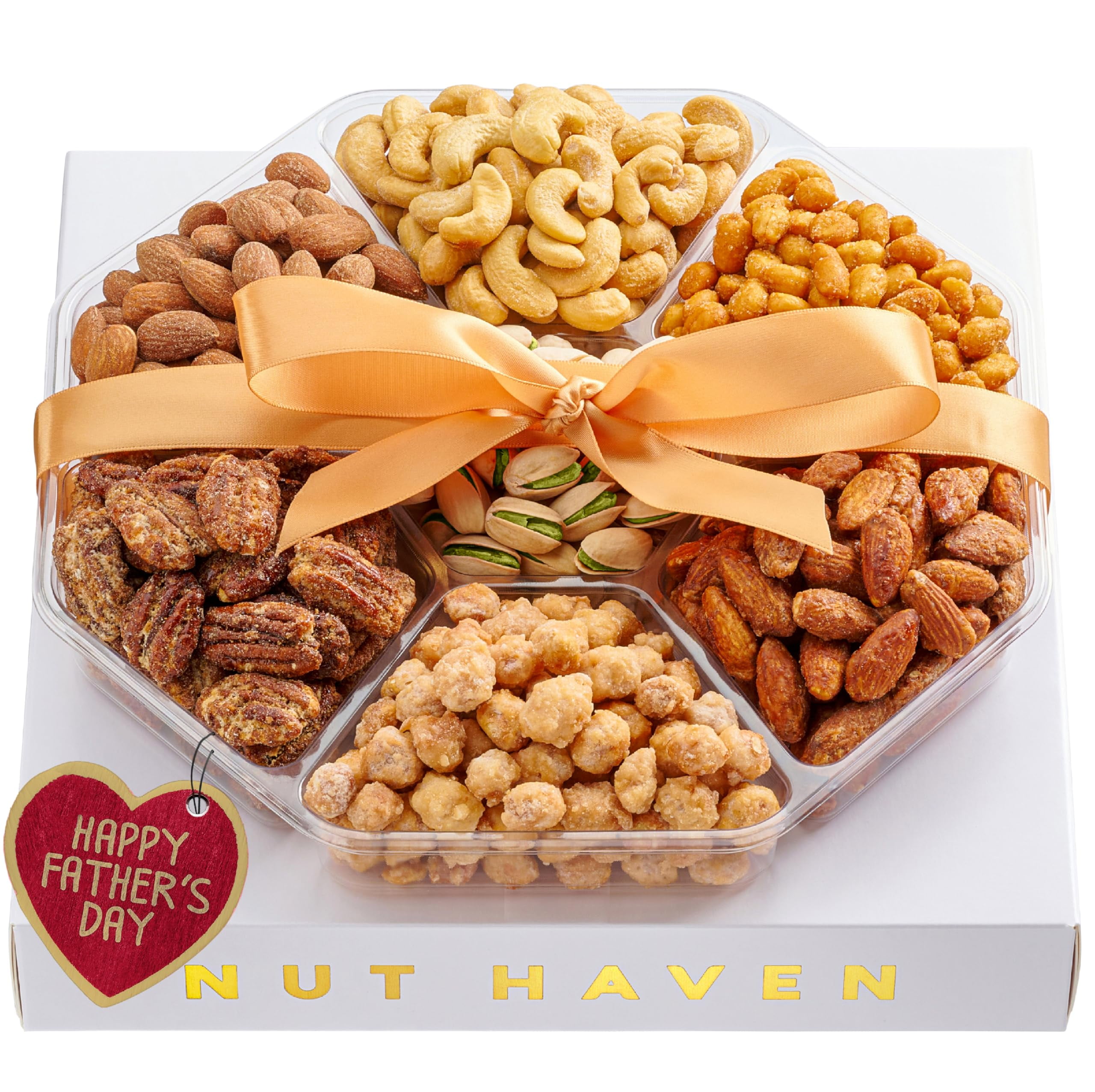 Fathers Day Nuts Gift Basket - AIS1 Extra Large Assortment of Sweet & Roasted Salted Gourmet ...