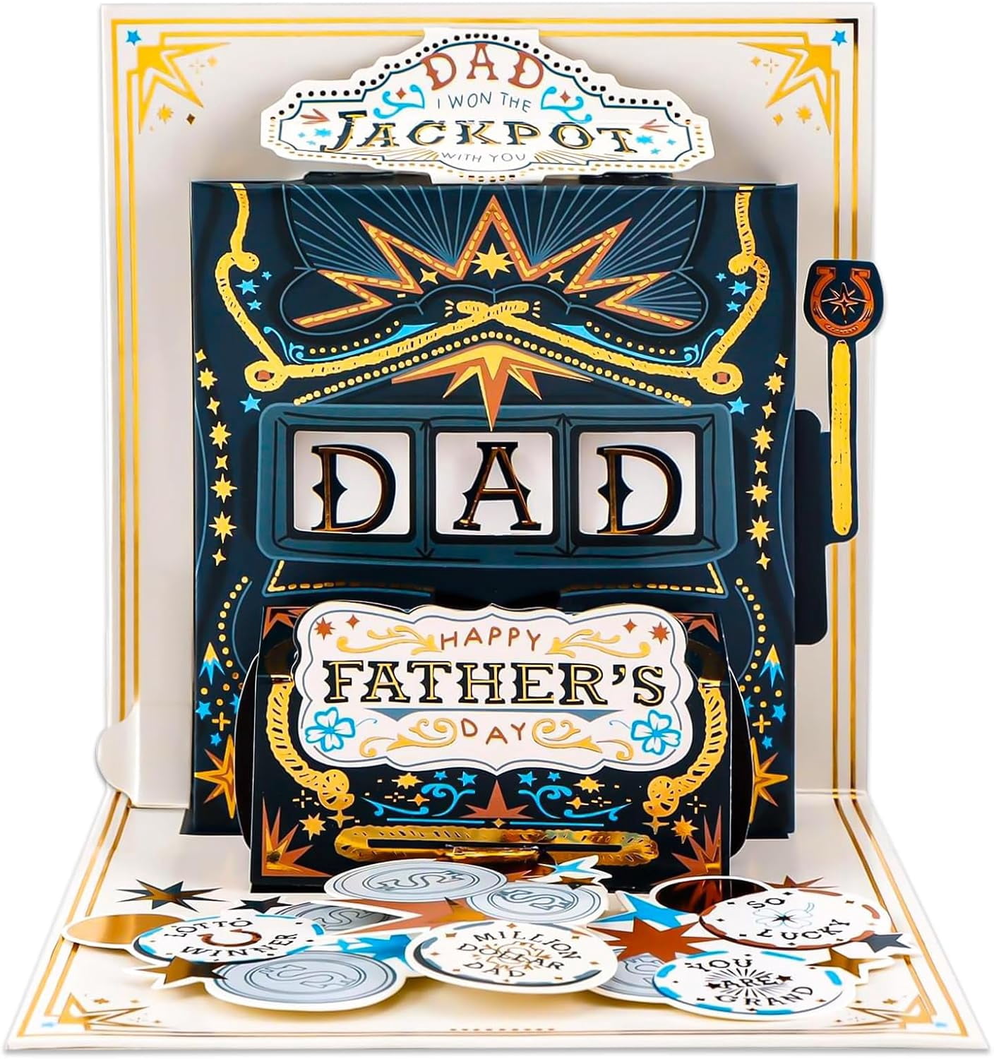 Fathers Day Pop Up Card - 3D Happy Father's Day Gifts Funny Greeting ...
